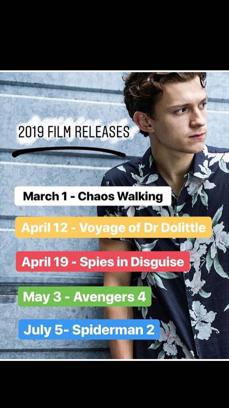 Upcoming 2019 Tom Holland Film Releases | Scrolller