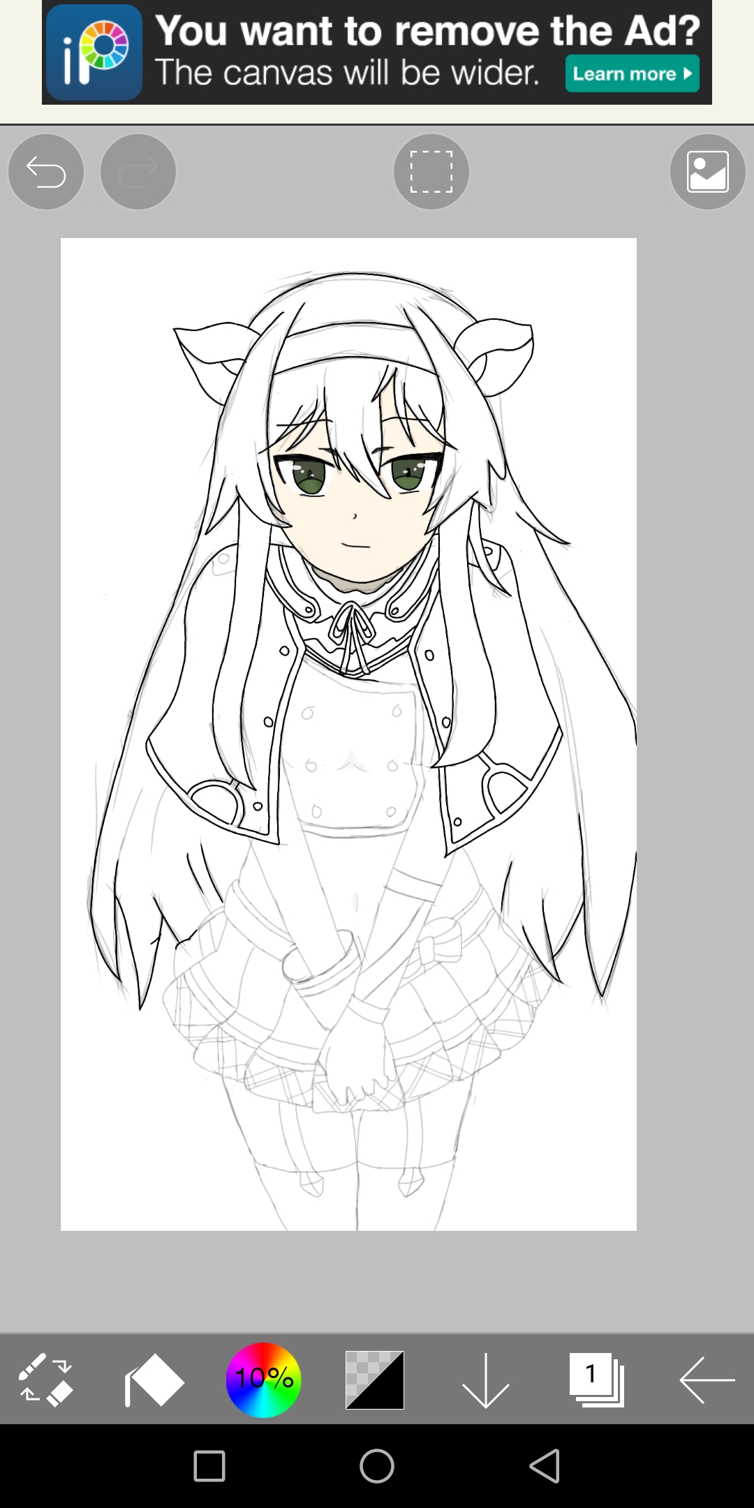 Update #5 More Lineart + A little coloring. // artwork is about 37% finished! | Scrolller