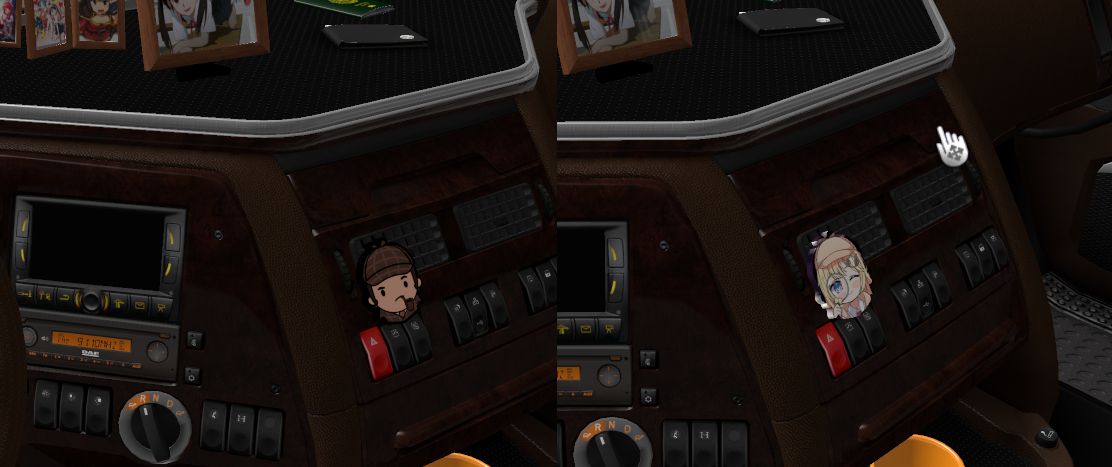Update in ETS2 added a detective decoration for the AC. | Scrolller