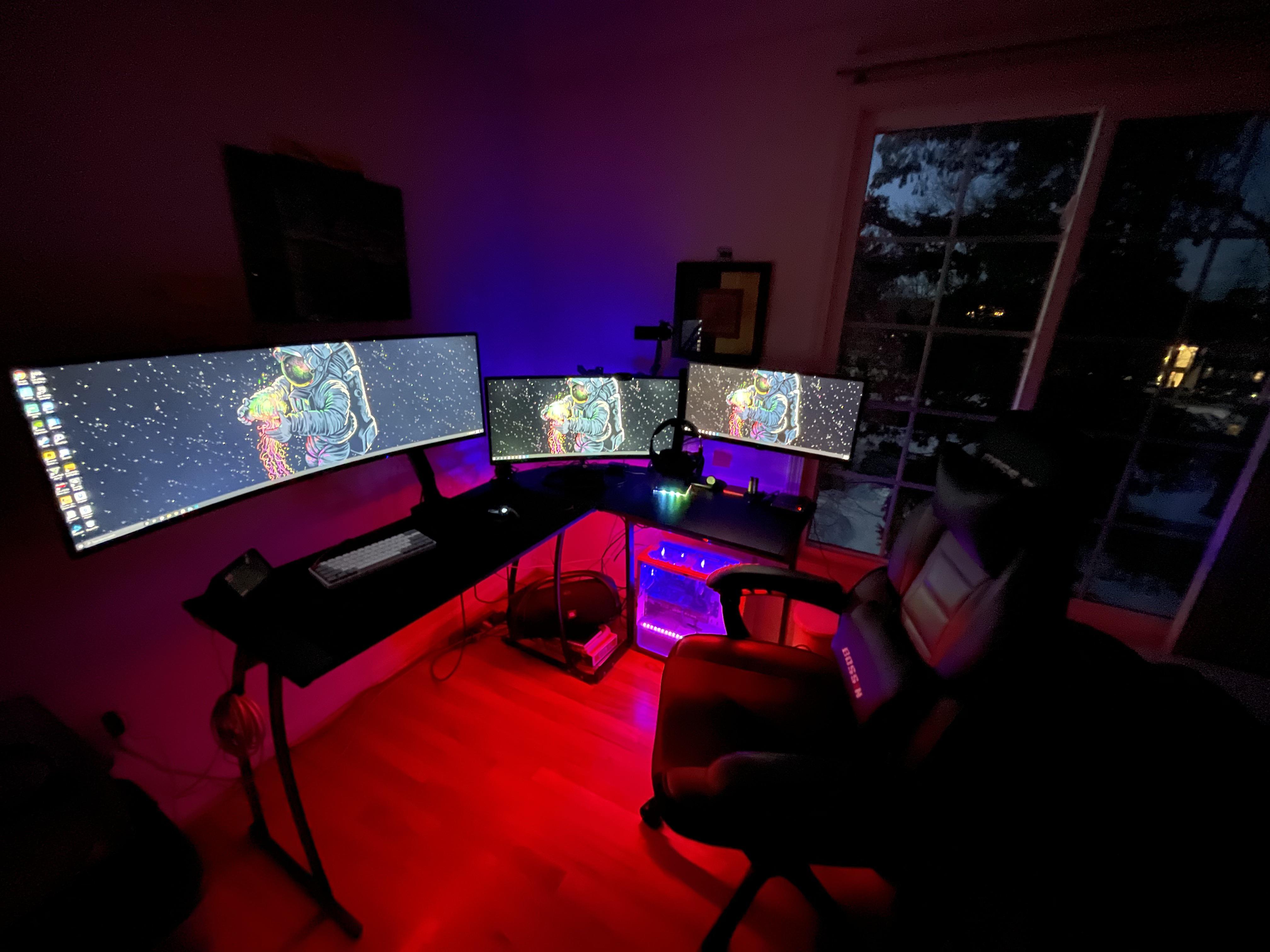Updated (still temporary) study/gaming setup | Scrolller