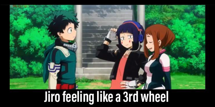 Uraraka x Deku poor Jiro 3rd wheeling it | Scrolller