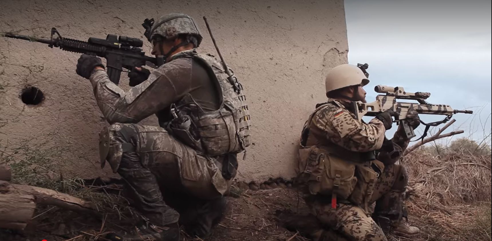 Us and German soldiers watching each other's backs. How do you feel when deployed in ...