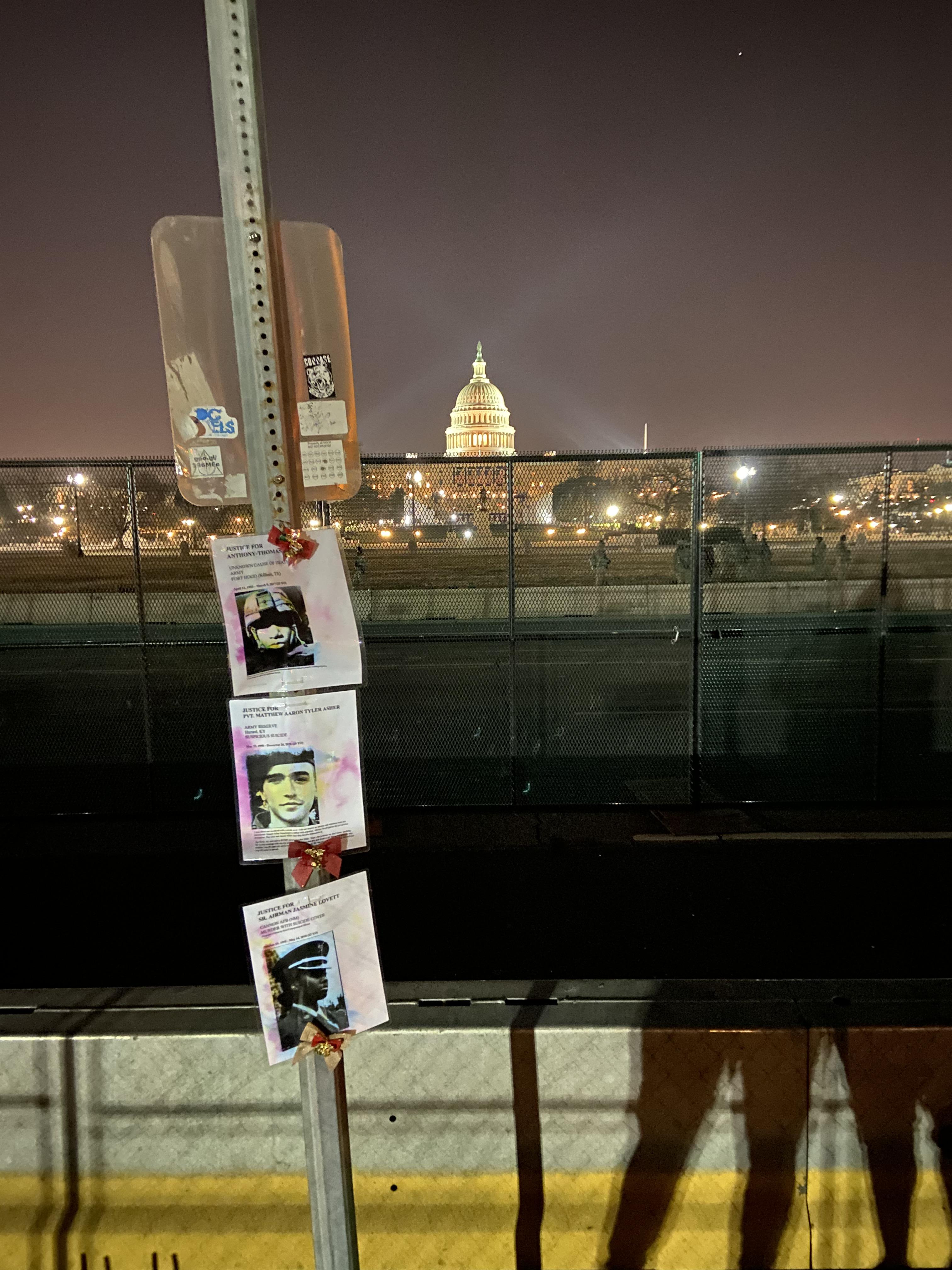 US Capitol 1/13. Steel fence, jersey barriers, and hundreds of National Guard troops ...
