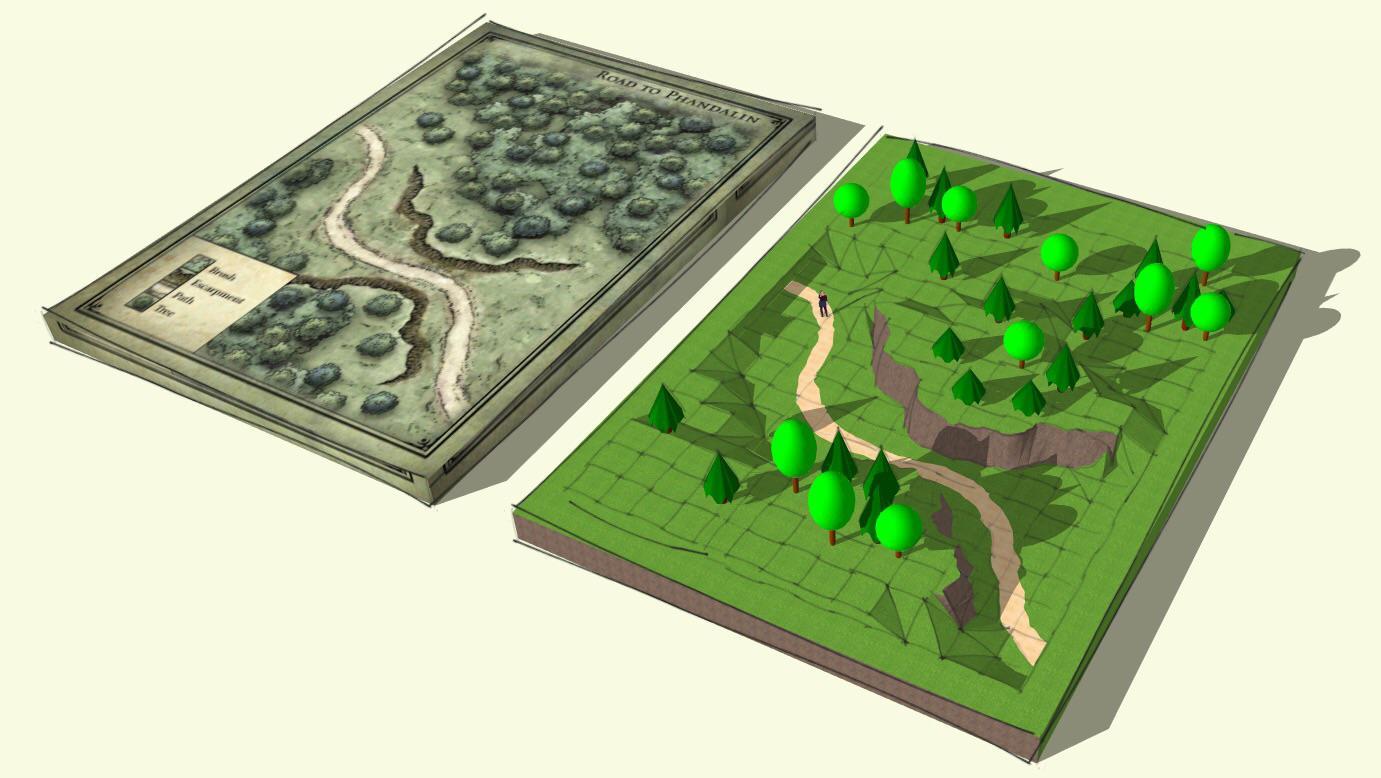 Using Sketchup for 3D Battlemaps: First attempt at LMOP (“Road to Phandalin”; side-by-side for ...
