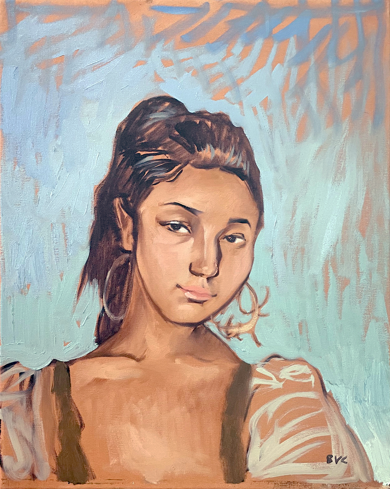 Valentina, Me, Oil, 2021 | Scrolller