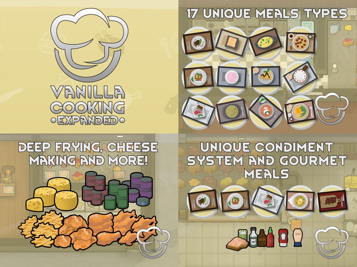 Vanilla Cooking Expanded released! Cook with style, make cheese, increase your cholesterol ...