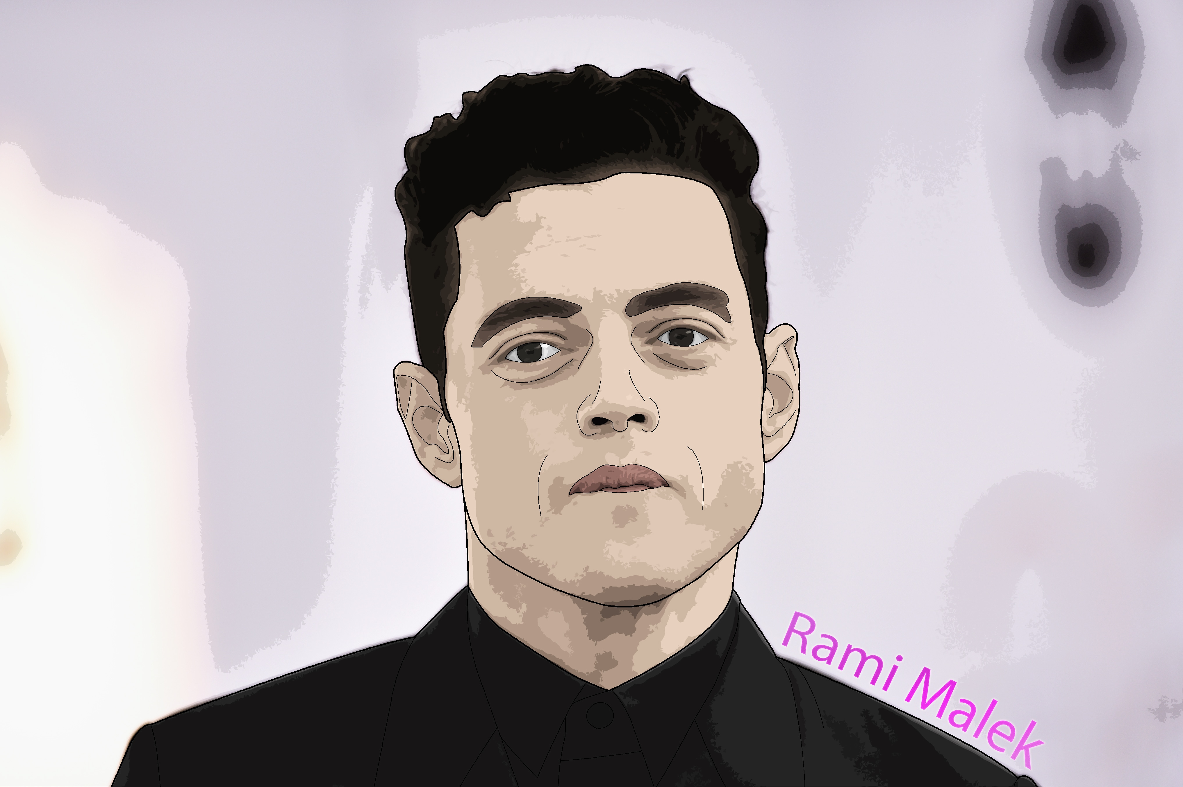 Vector Art of Rami Malek | Scrolller