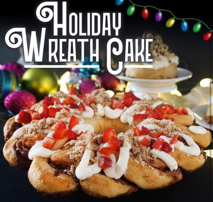 Vegan holiday wreath cakes available for order at Cinnaholic ~ 2 locations in Edmonton | Scrolller