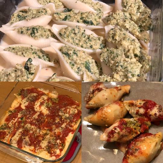 VEGAN STUFFED SHELLS WITH SPINACH AND CASHEWS | Scrolller