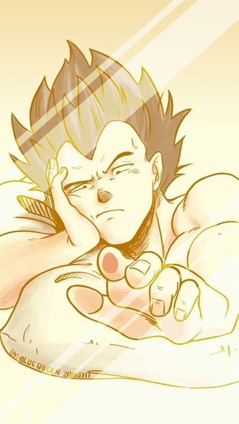 Vegeta , art by Blue Queen (source below) | Scrolller