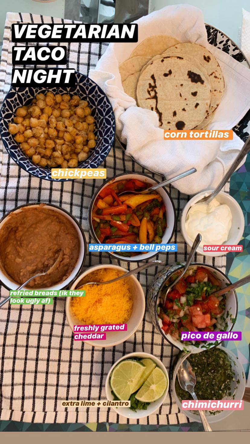 vegetarian taco night! just threw together whatever was left in the fridge | Scrolller