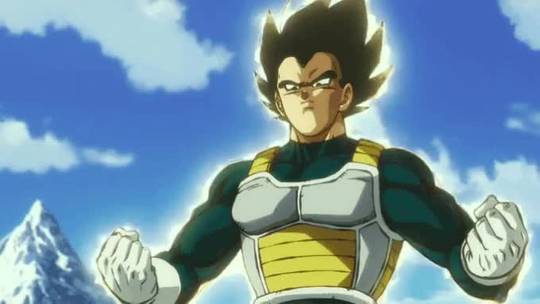 Vegeta's super saiyan transformation sequence might be one of the best in the entire series ...