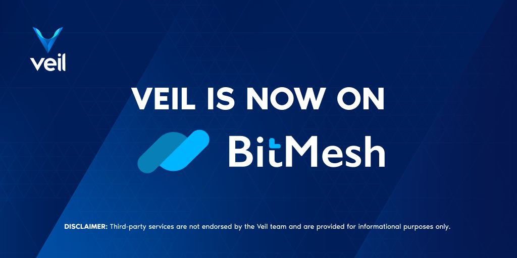 Veil is now listed on BitMesh | Scrolller