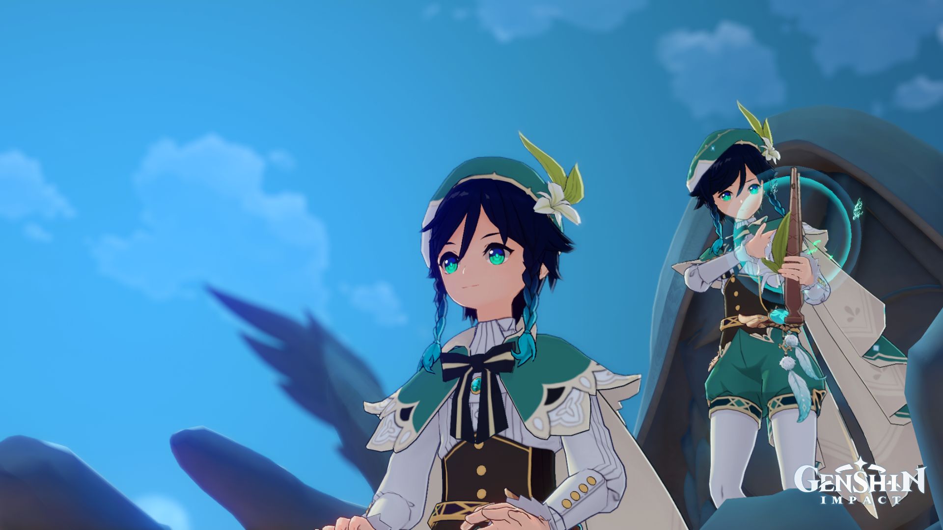 Venti playing with himself. | Scrolller