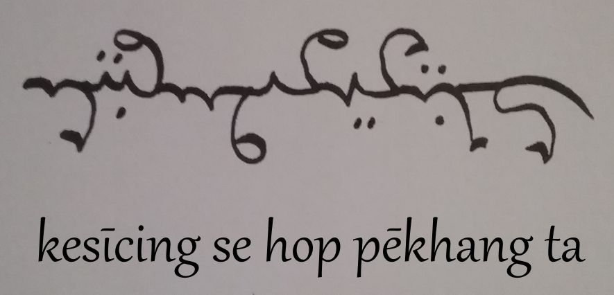 Vertical script I made, rotated 90 degrees + romanisation | Scrolller