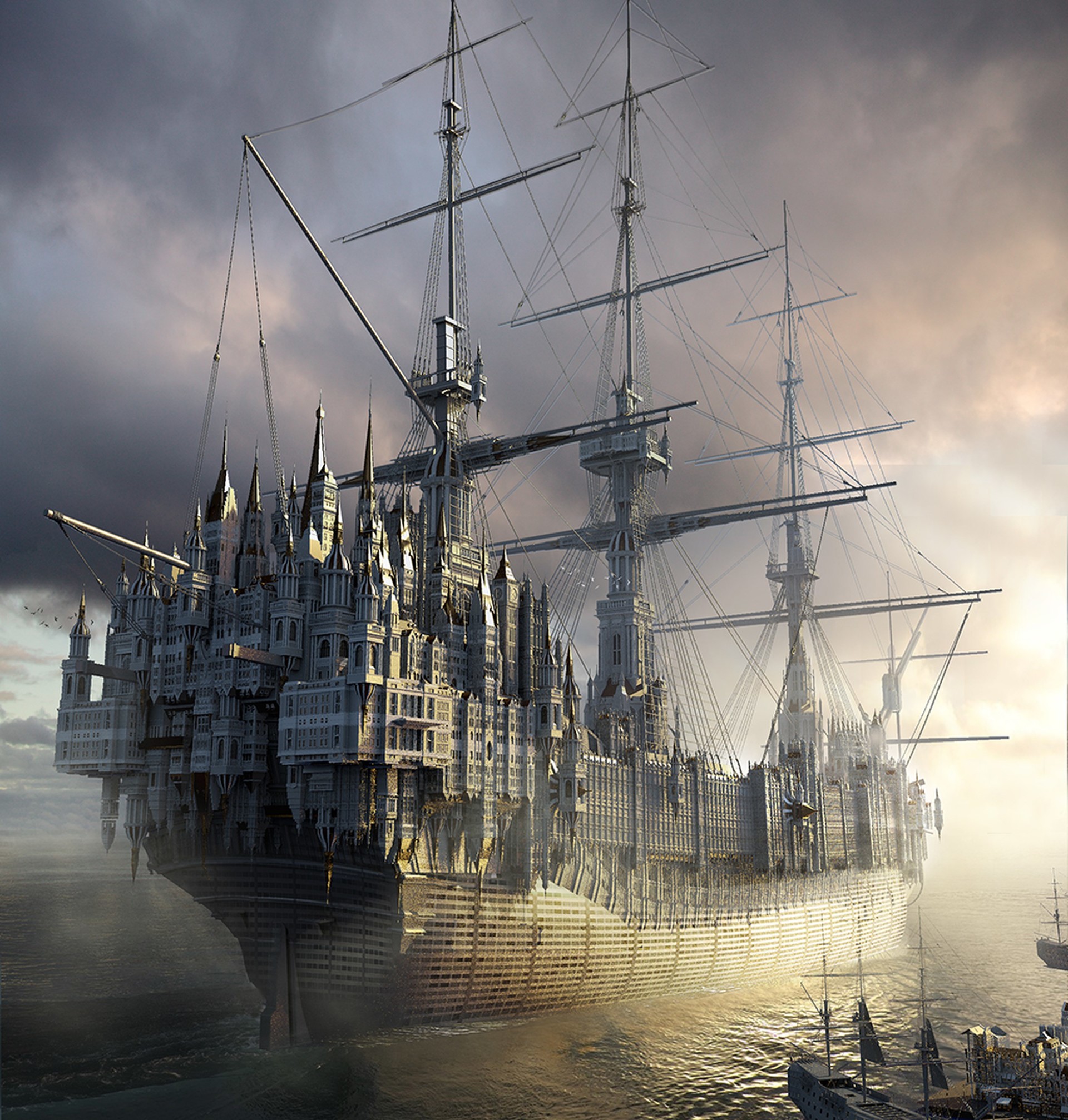 'Victorian Mega-Ship' by Mitchell Stuart | Scrolller