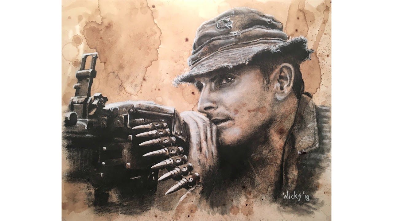 Vietnam. Aussie M60 Gunner by Dave Wicks. (1280 x 720) | Scrolller