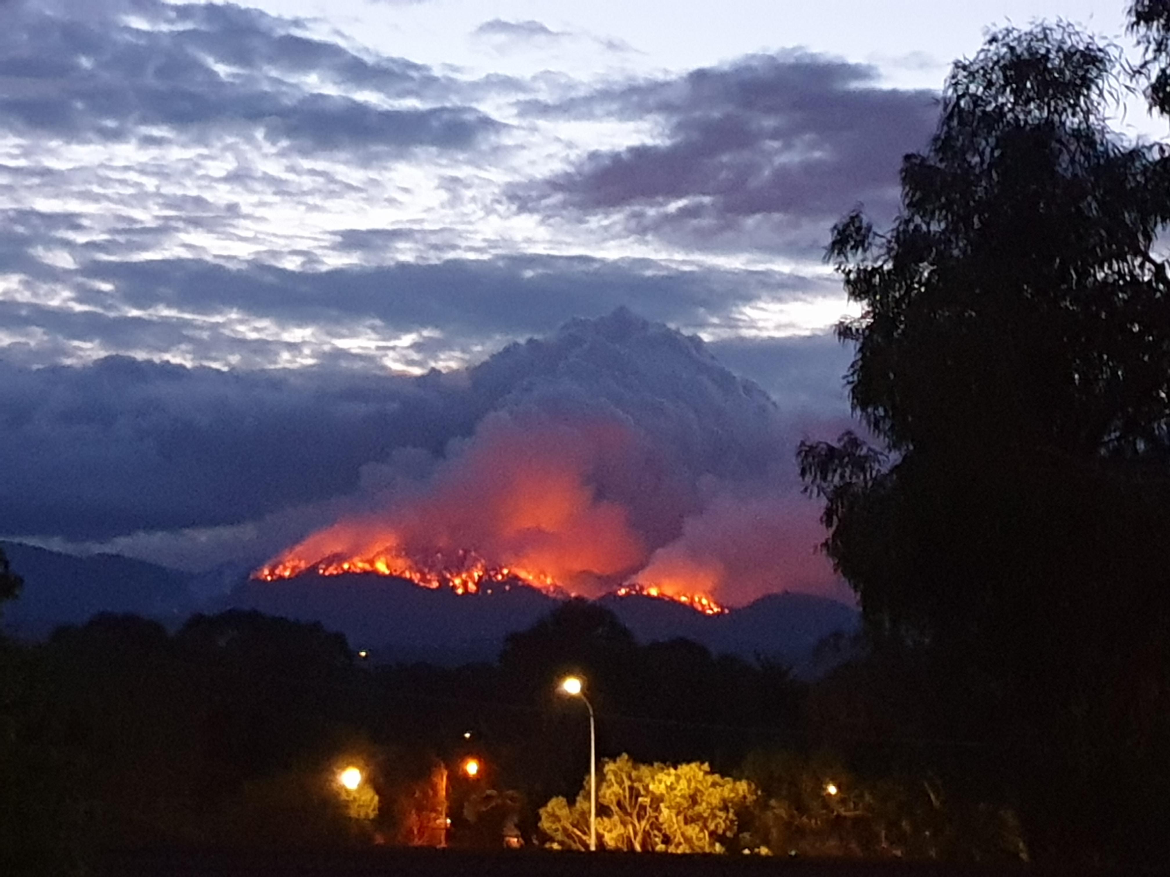 View from my deck - Back burning. | Scrolller