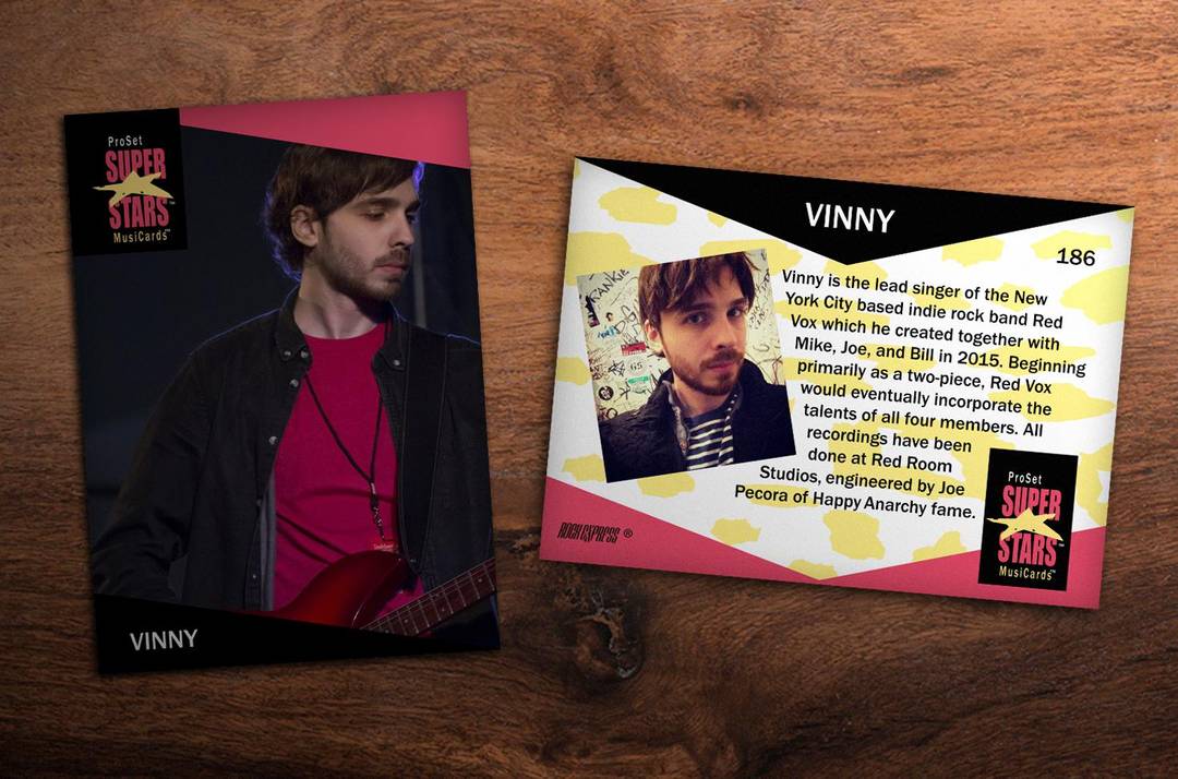 Vinny's very own "Super Stars" collectors card. | Scrolller