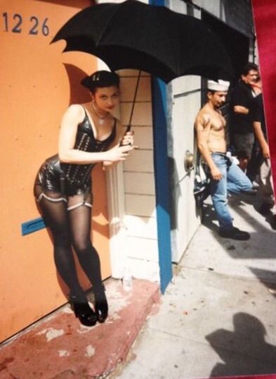 vinyl shorts Kittenonthekeys Folsom street fair 1990s | Scrolller