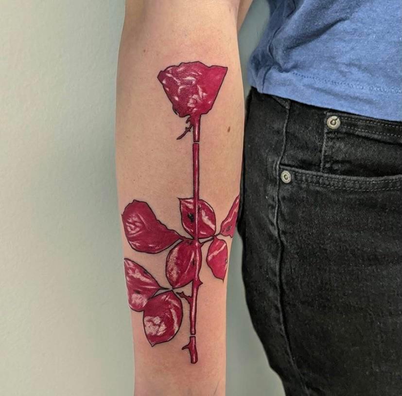 Violator rose tattoo 🖤 | Scrolller