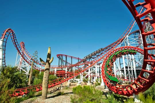 Viper - Seven loop roller coaster. Three were built, this is the last still in operation. - Six ...