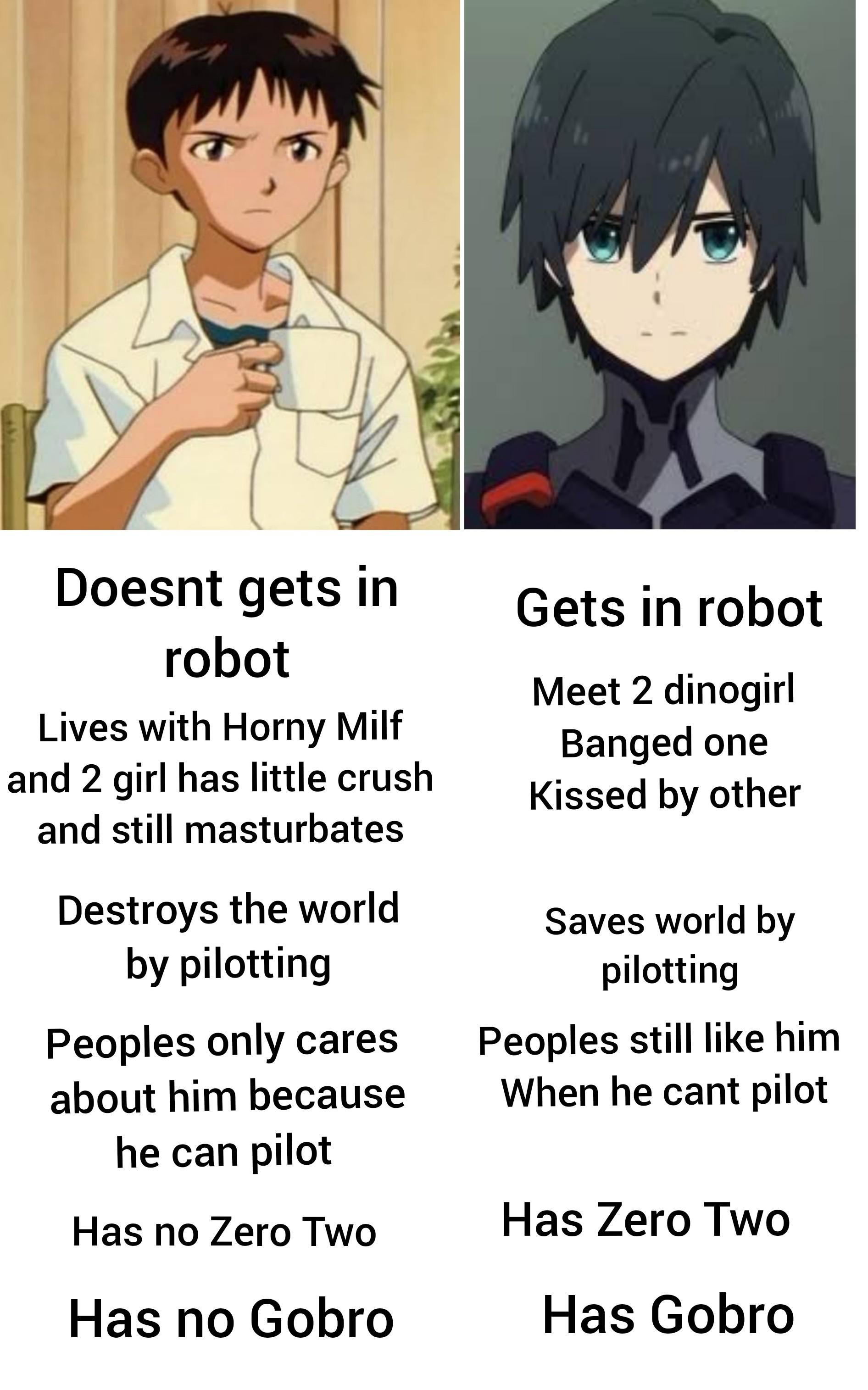 Virgin Shinji vs Chad? Hiro | Scrolller