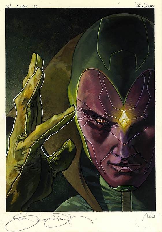 Vision - Marvel Masterpieces by Simone Bianchi | Scrolller