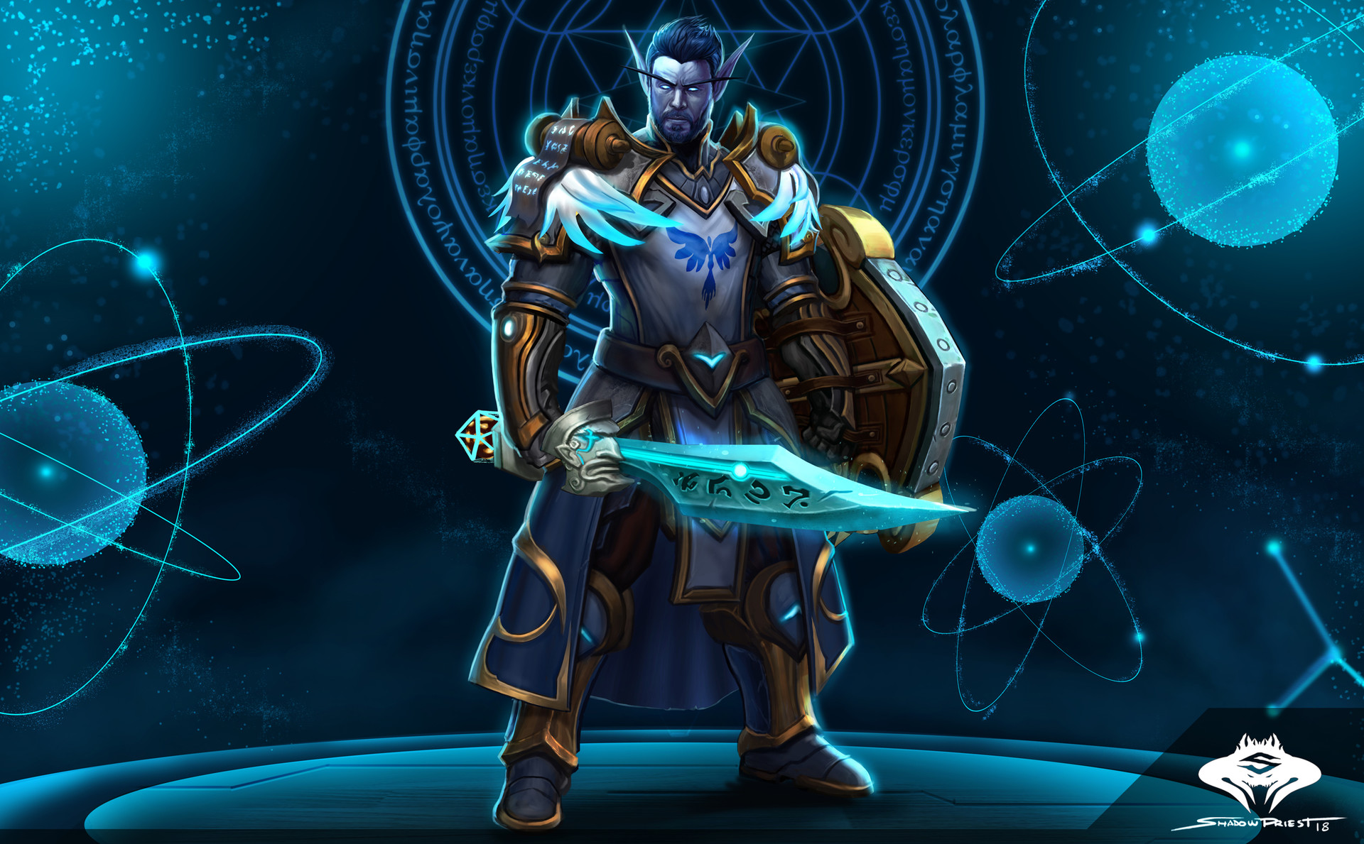 Void Elf Warrior by Oscar Lazo | Scrolller