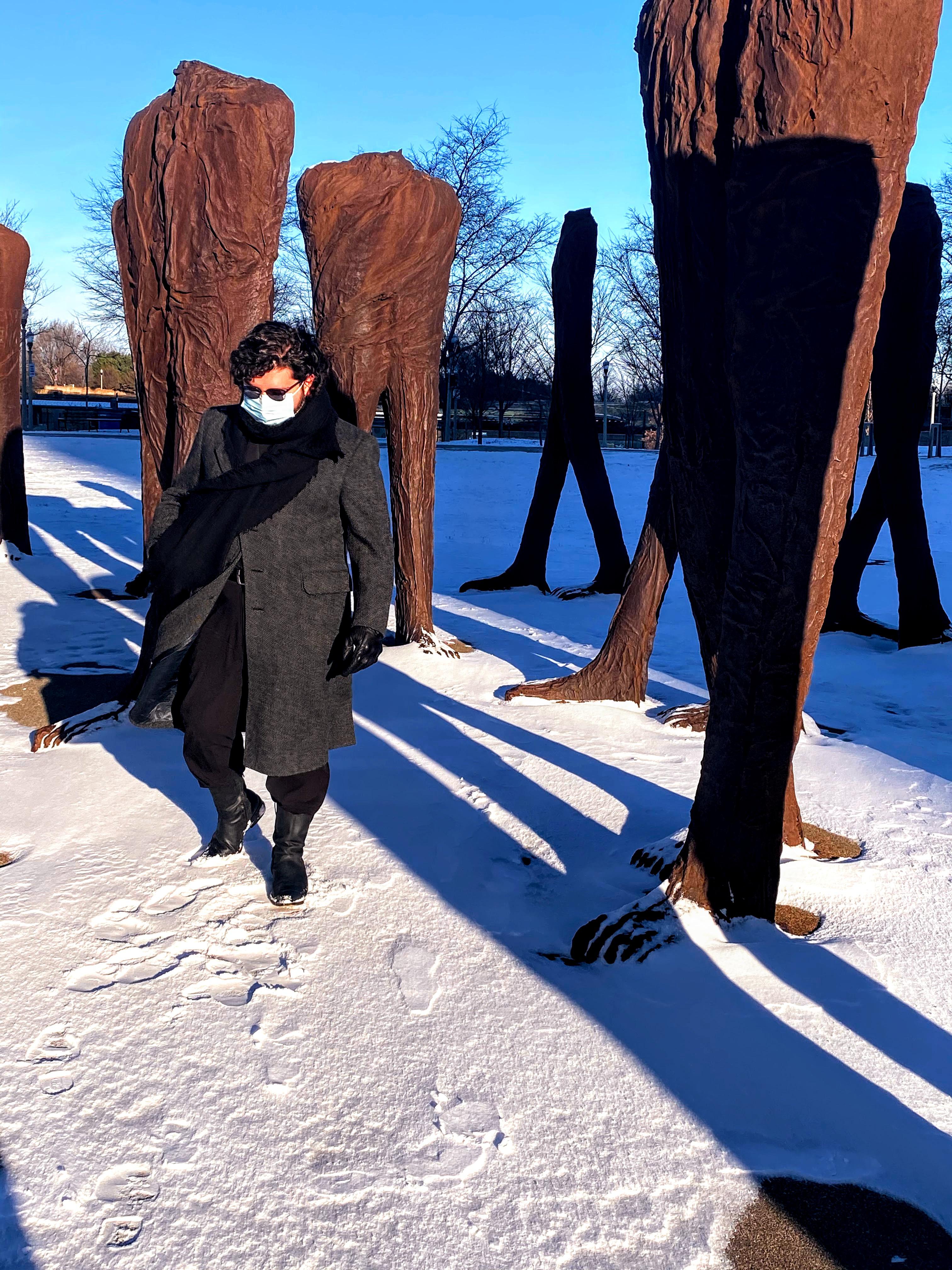 Walking Among Headless Giants And Long Blue Shadows | Scrolller