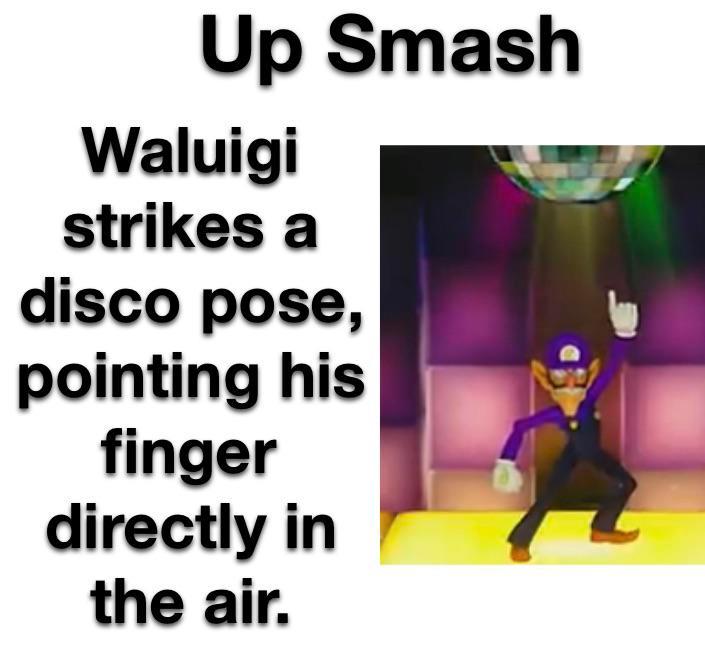 Waluigi for Smash—Up Smash | Scrolller