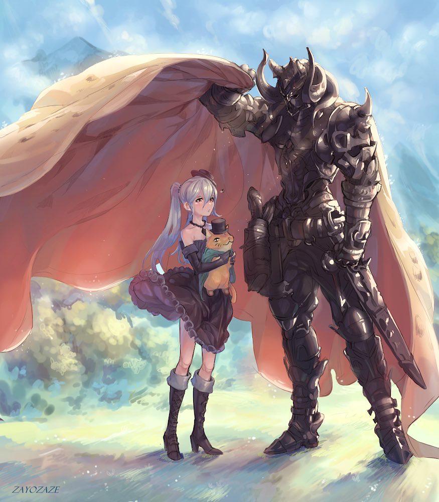 Wanted to practice Drawing Black Knight’s armour, so here we go! I love these two very much ...