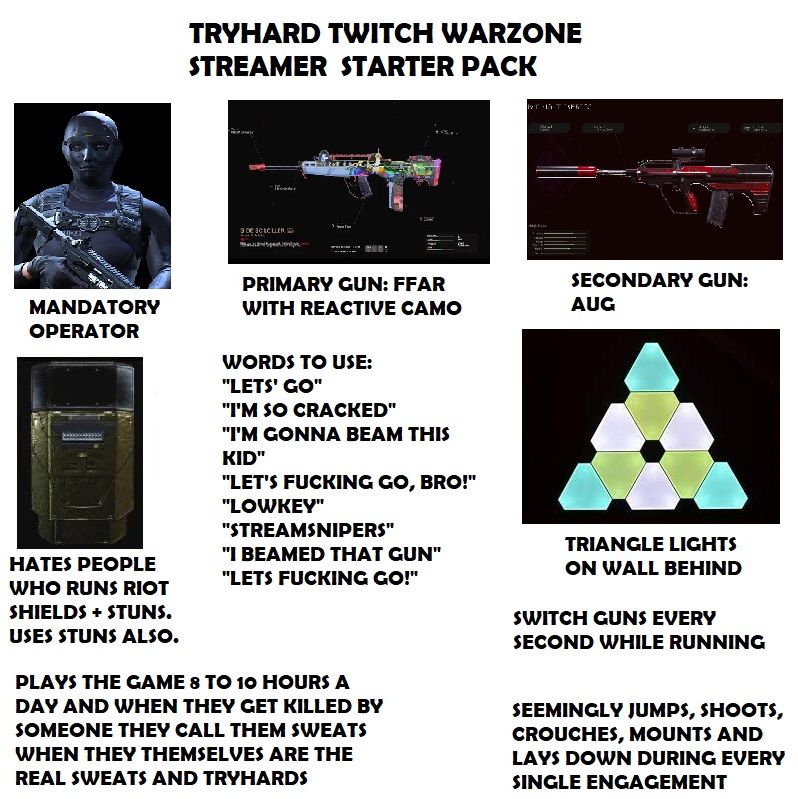 Warzone Twitch Streamer Starter Pack | Scrolller