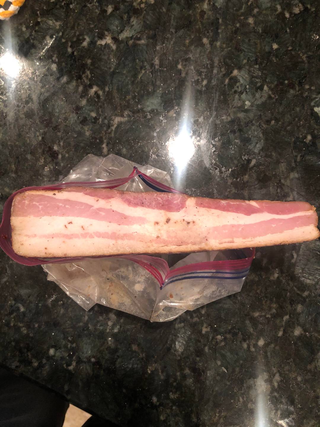 Was asked for a cross-section of the bacon. | Scrolller