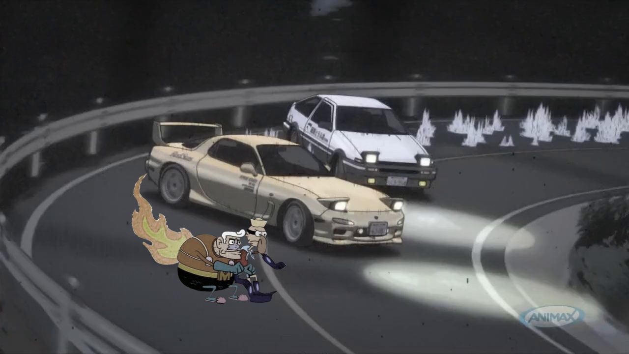 Was looking at Initial D crossover memes, and was disappointed that there weren't any featuring ...