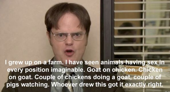Was watching The Office on TV today and completely lost it when Dwight said this. | Scrolller