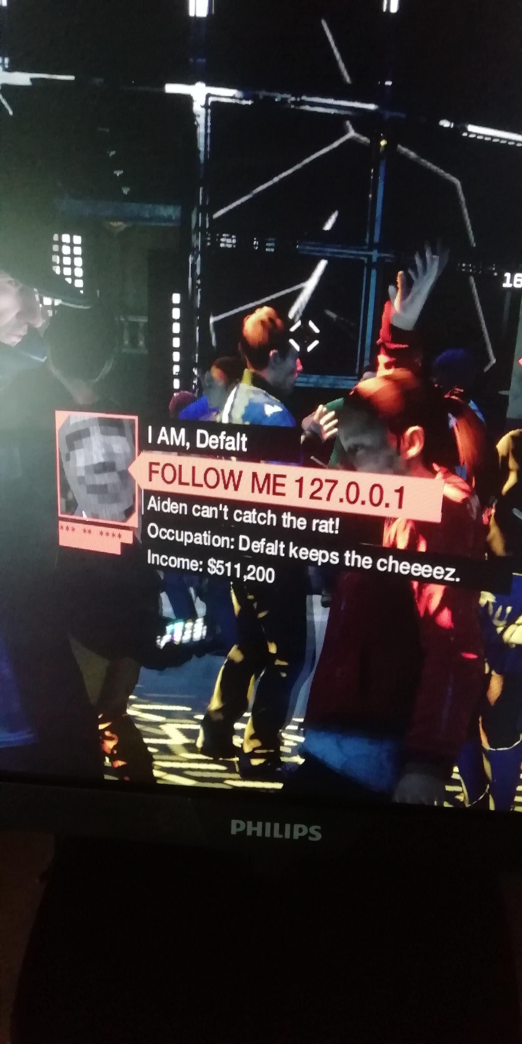 [WATCH_DOGS] Follow me loopback? | Scrolller