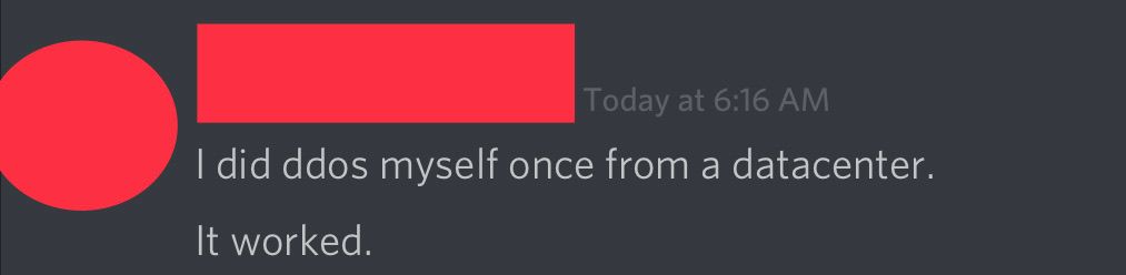 Watch out for the DDOSer guys | Scrolller