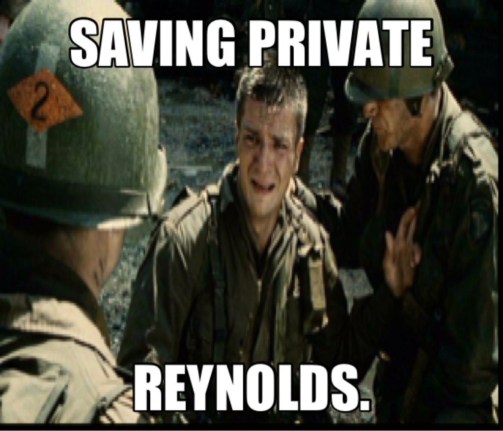 Watching Saving Private Ryan, before he was a Captain, he was a private. | Scrolller