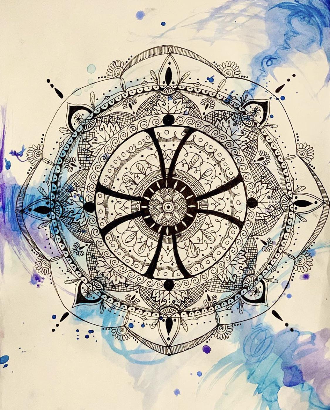 Watercolor on mandala! | Scrolller