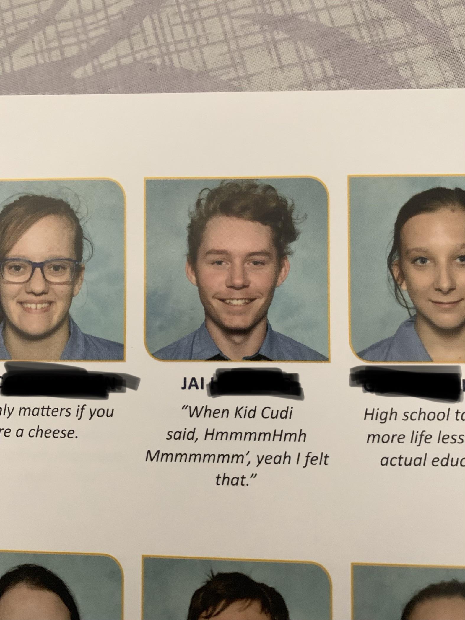 wavy yearbook quote in our school magazine | Scrolller