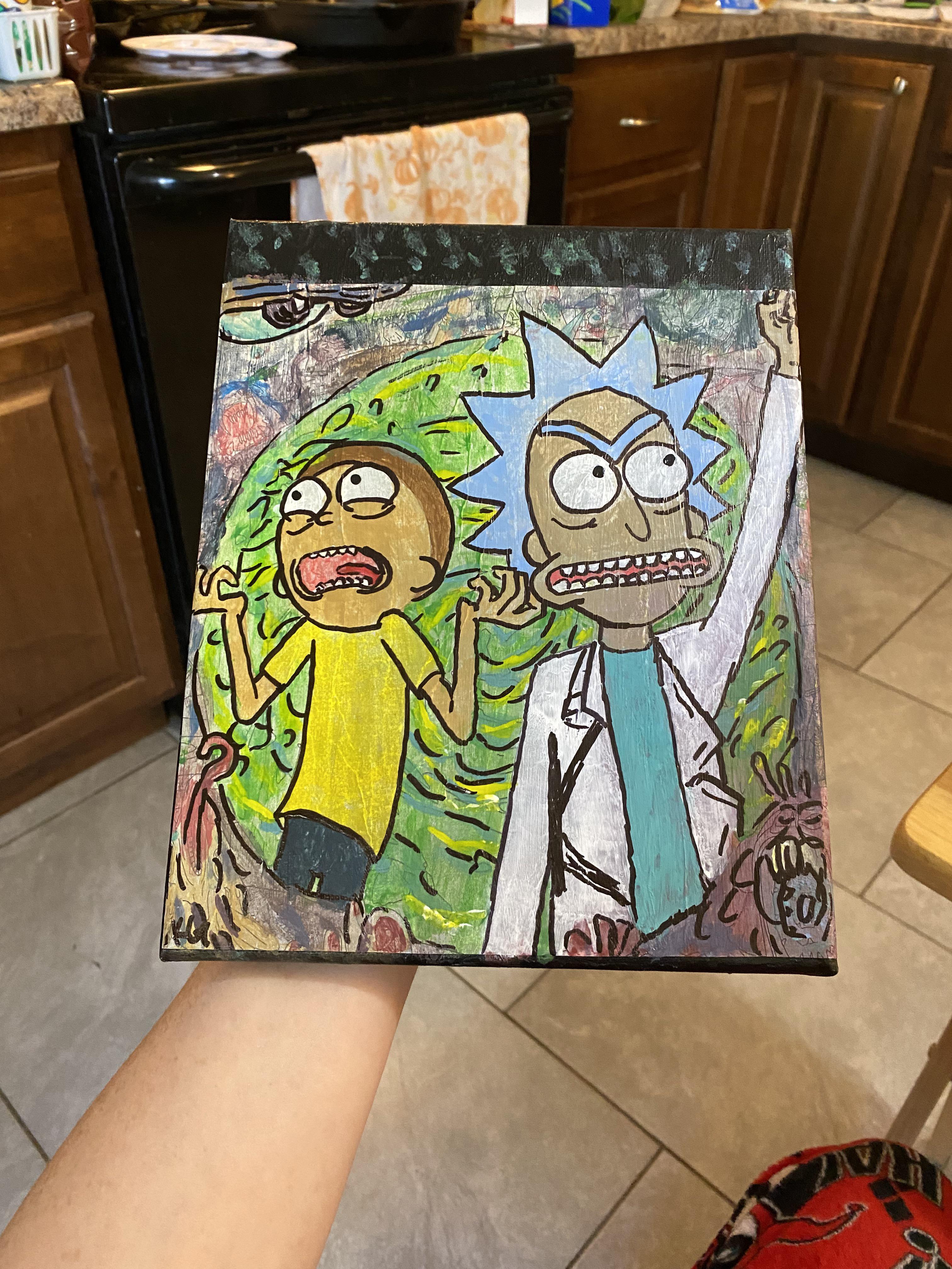 We’re a painting, Morty! | Scrolller