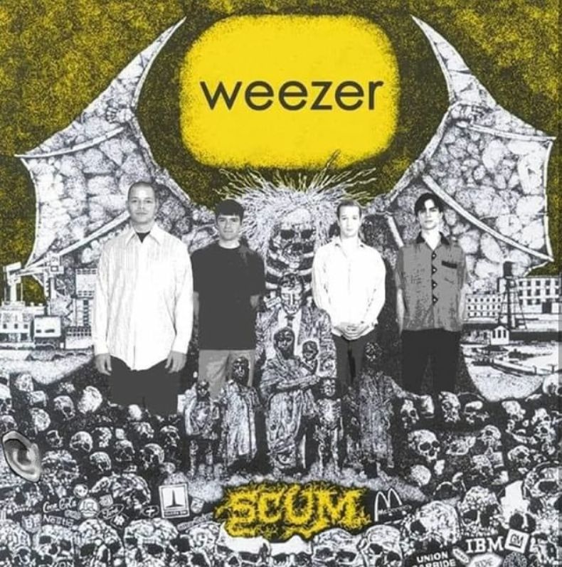 Weezer did a great job on Napalm Death's album scum | Scrolller