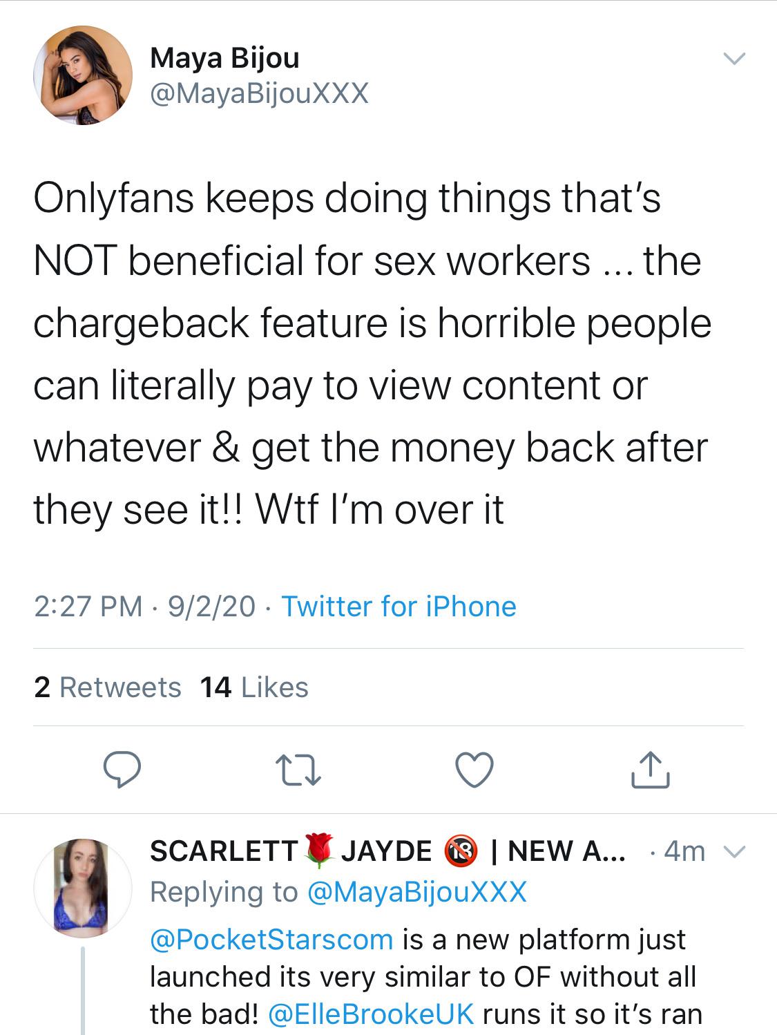 Welp fellas Onlyfans now allows you to chargeback for your money after you buy content now.. it ...