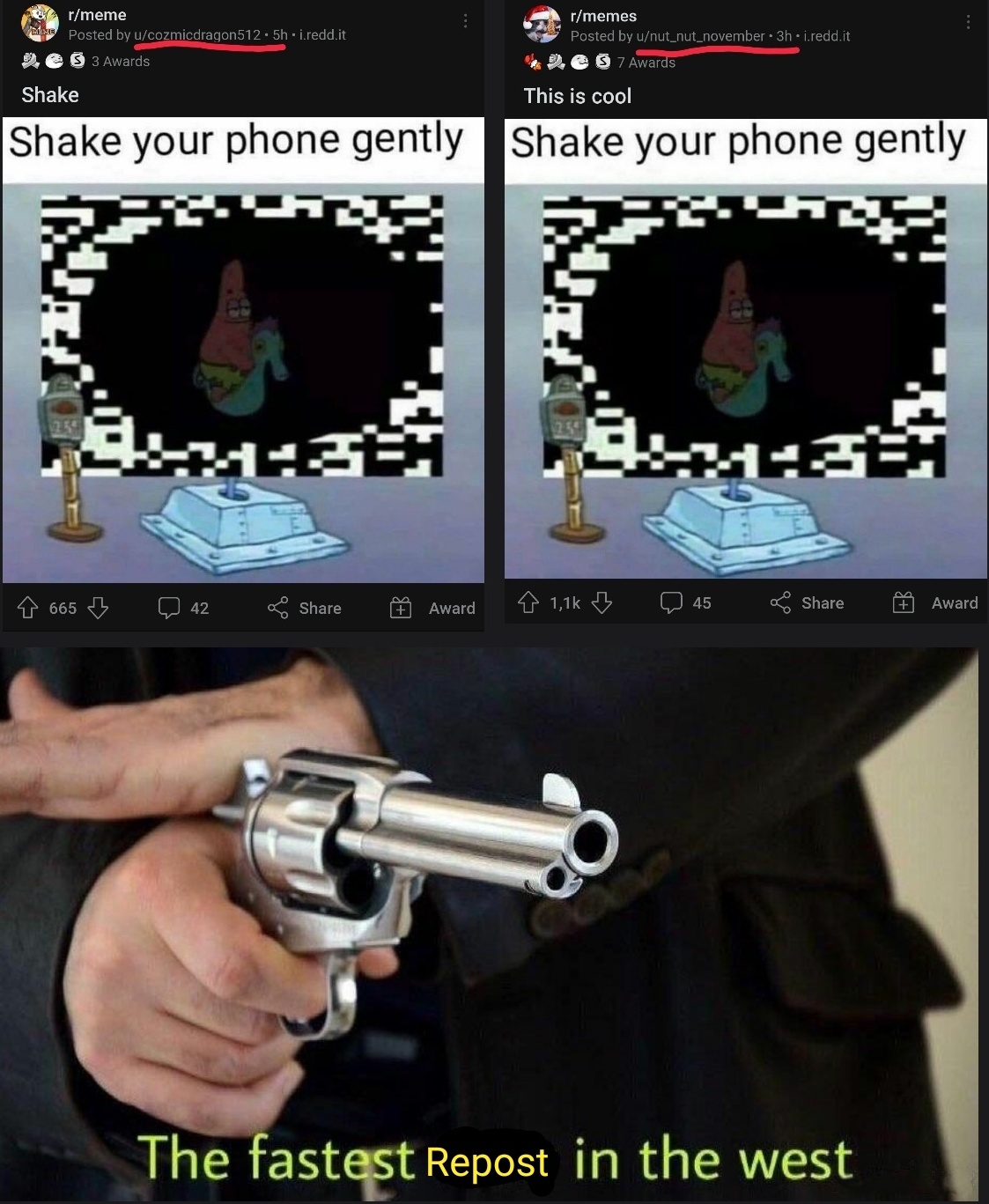 What a fast repost wtf | Scrolller