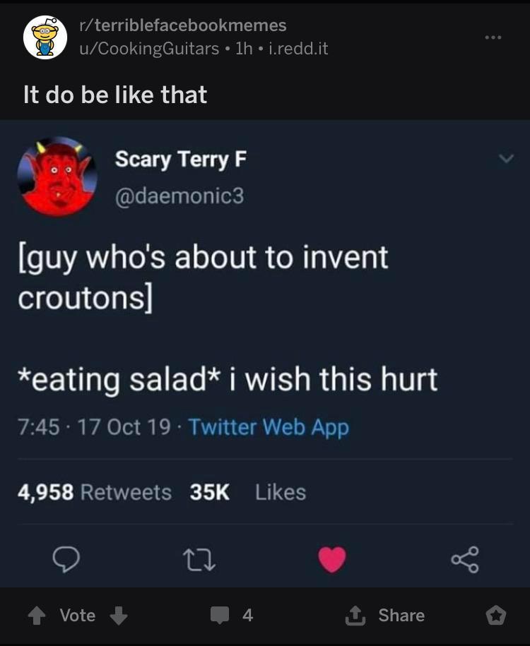 What a terrible Facebook meme! | Scrolller