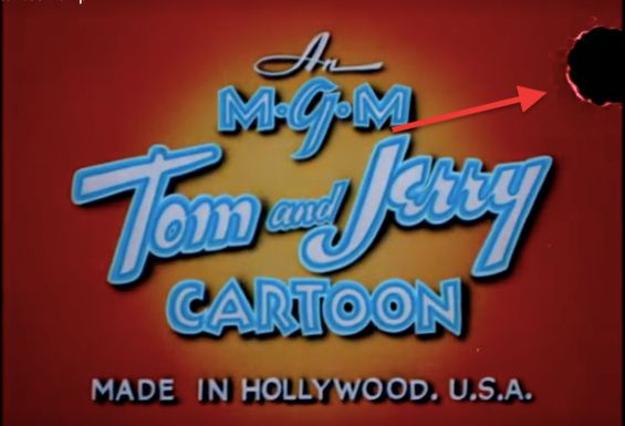 What is the meaning of this stained circle that appears at the ending of every Tom & Jerry ...