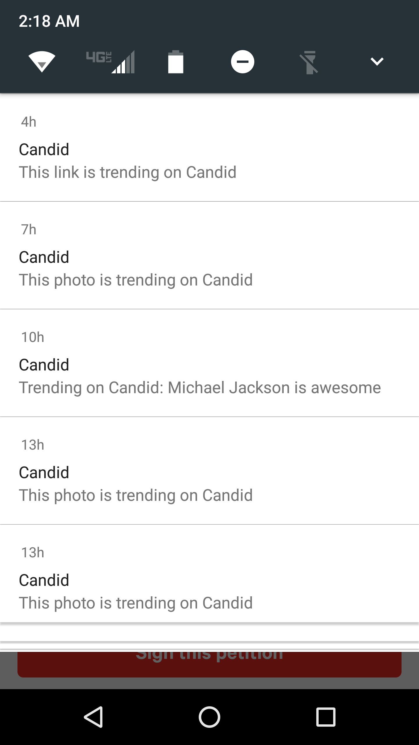 What? It says I got notifications, but that can't possibly be true... It still doesn't load ...