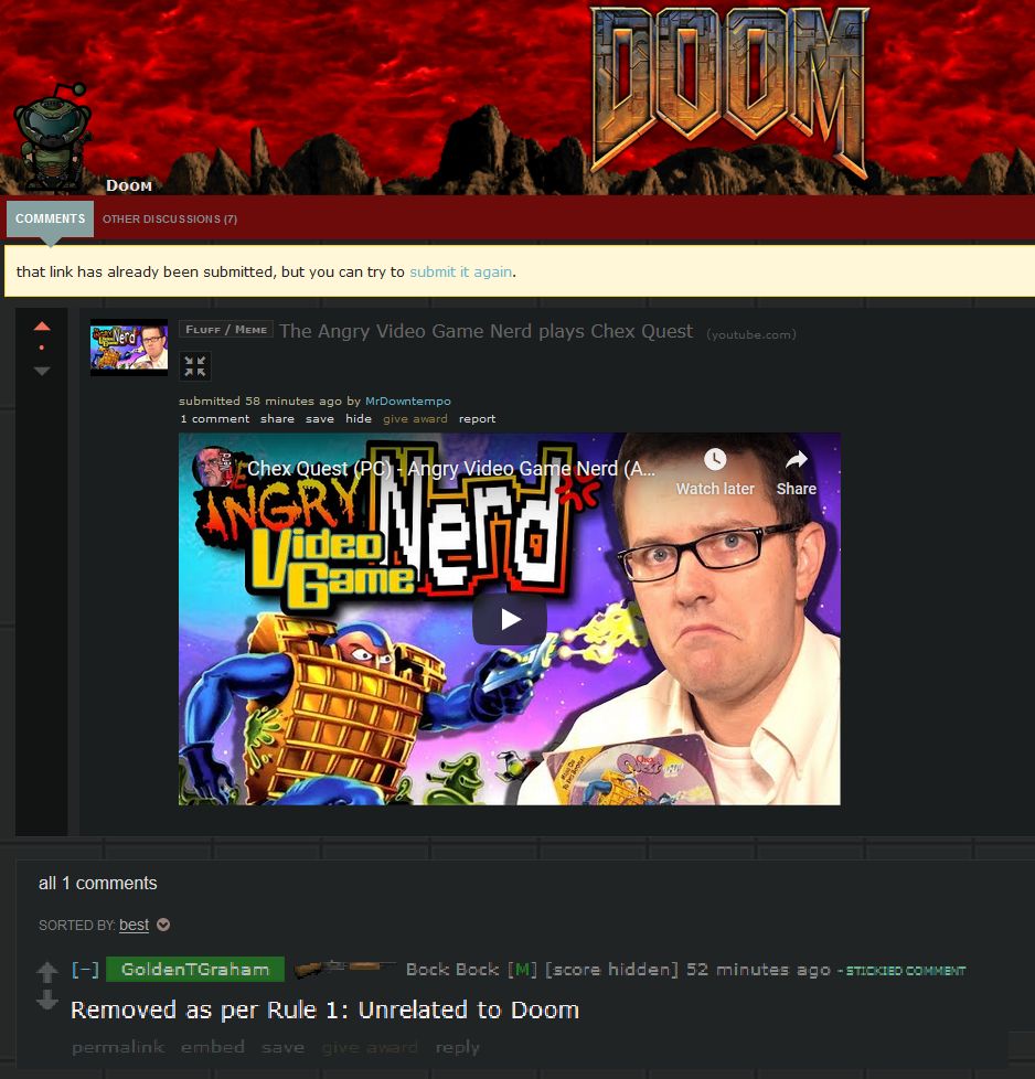 What were they thinking? this is totally related to Doom!!! | Scrolller