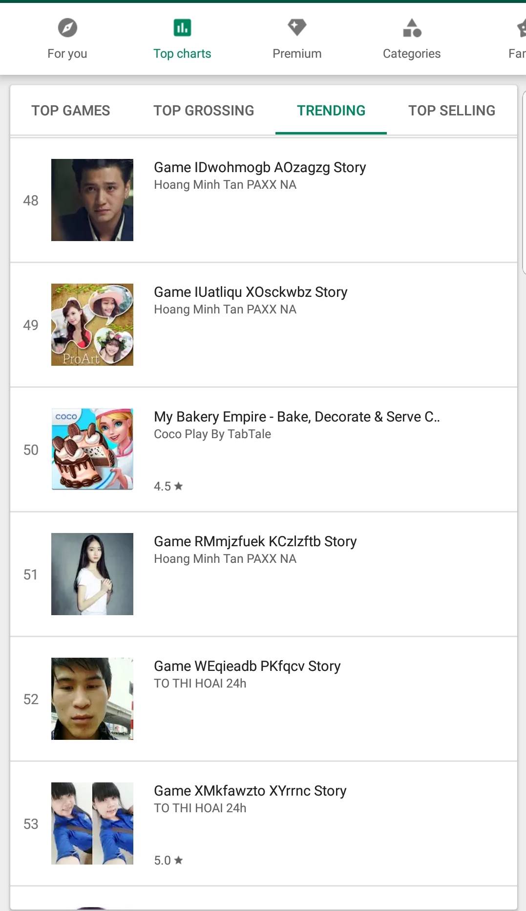 What's up with these sudden dodgy looking apps appearing in the trending charts? | Scrolller